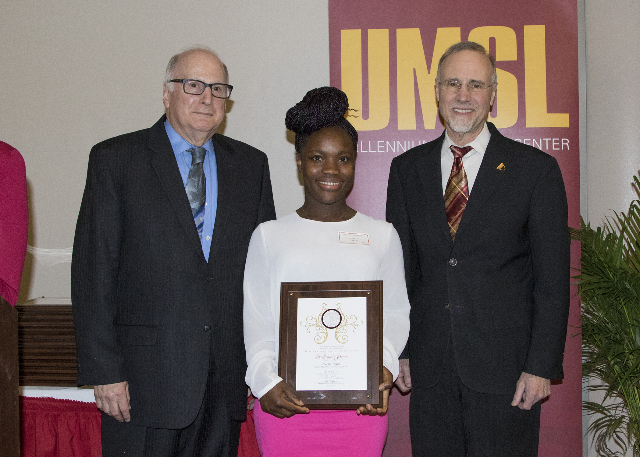 Distinguished Achievement Award for Excellence in Science 2015