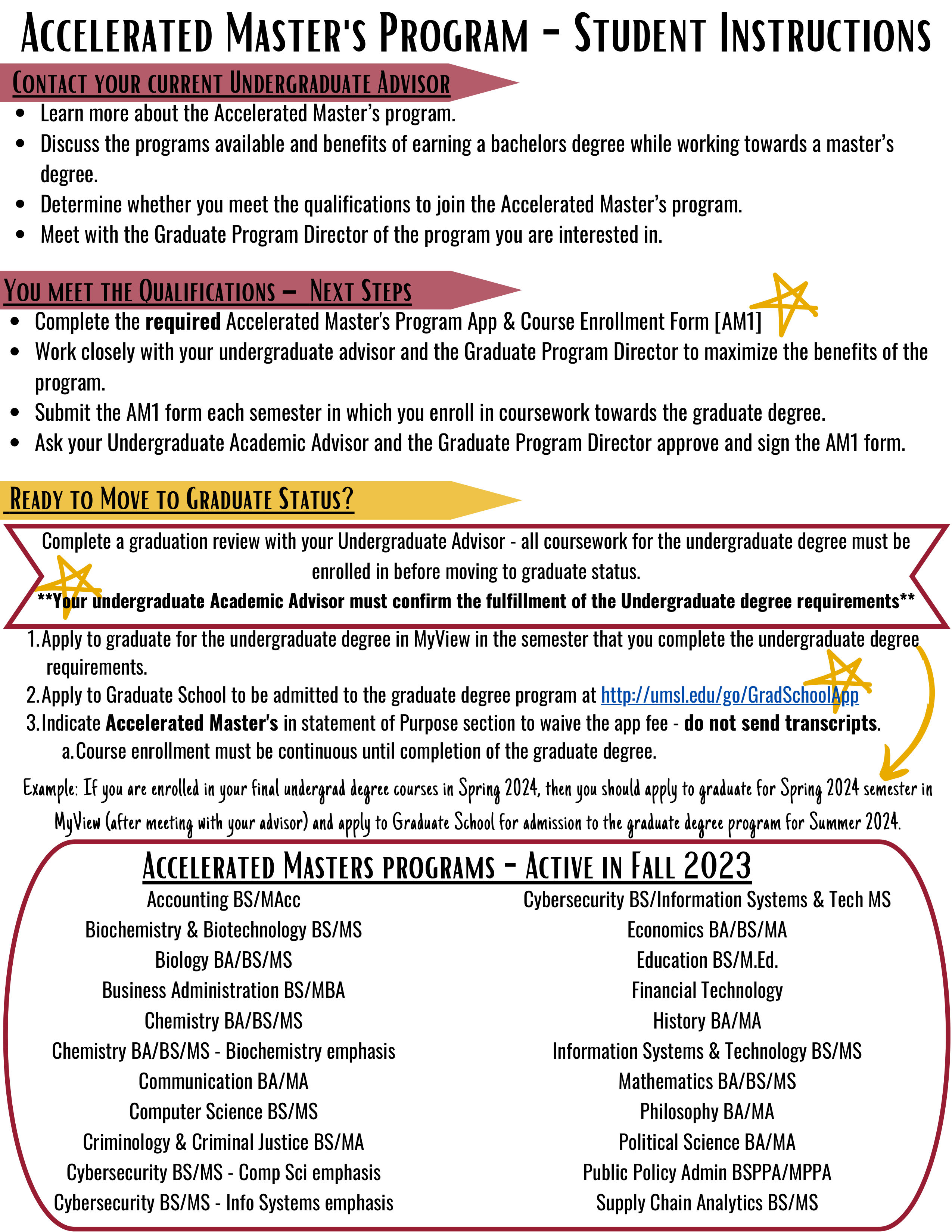 Accelerated Masters Programs | UMSL Accelerated Masters Programs | UMSL