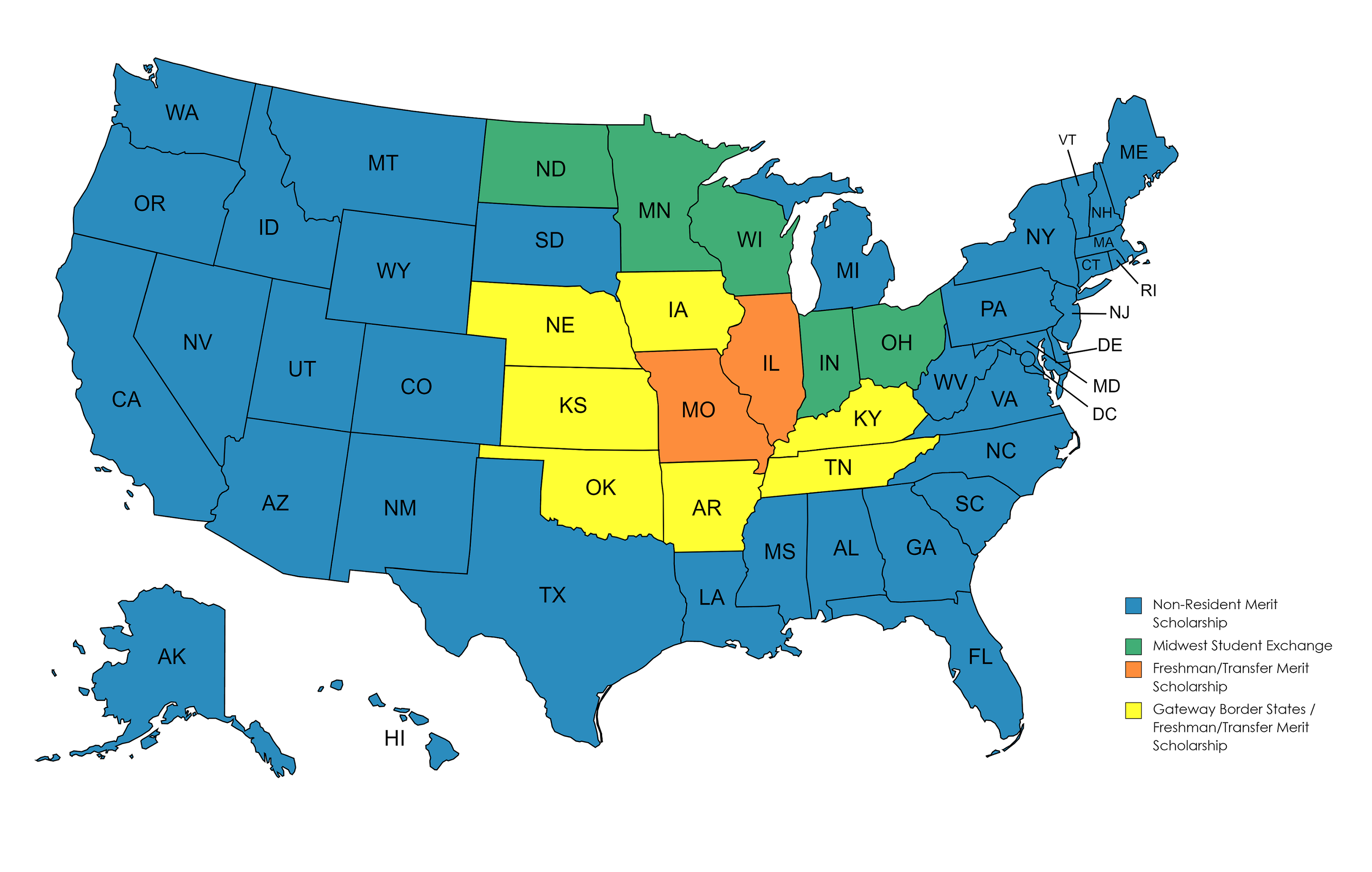 Scholarship Map | UMSL