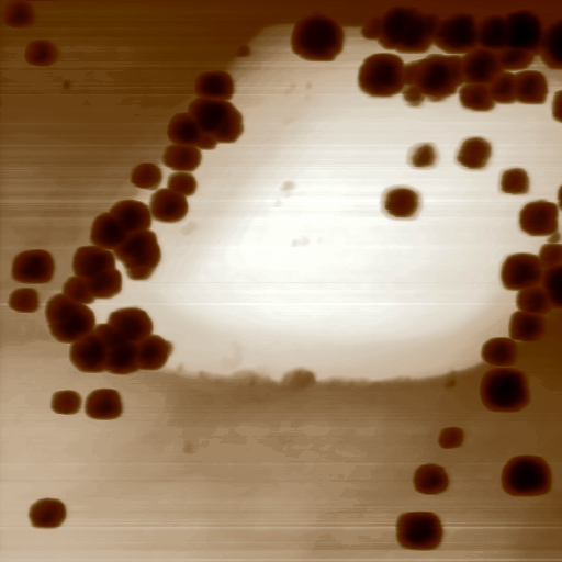 An SPM look at alpha recoils...