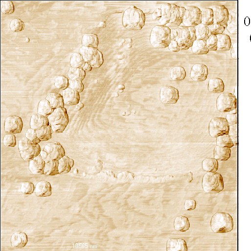 An SPM look at alpha recoils...