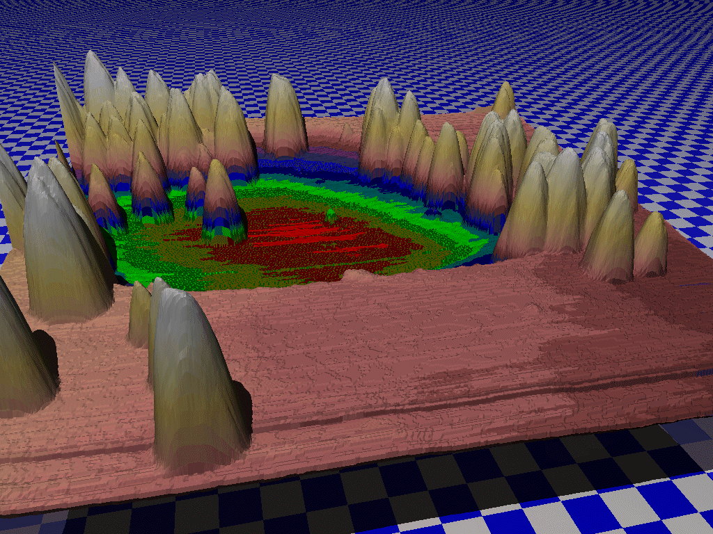 An SPM look at alpha recoils...