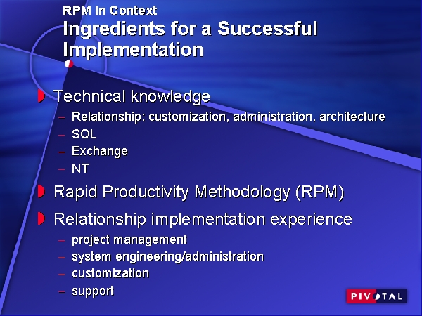 RPM In Context